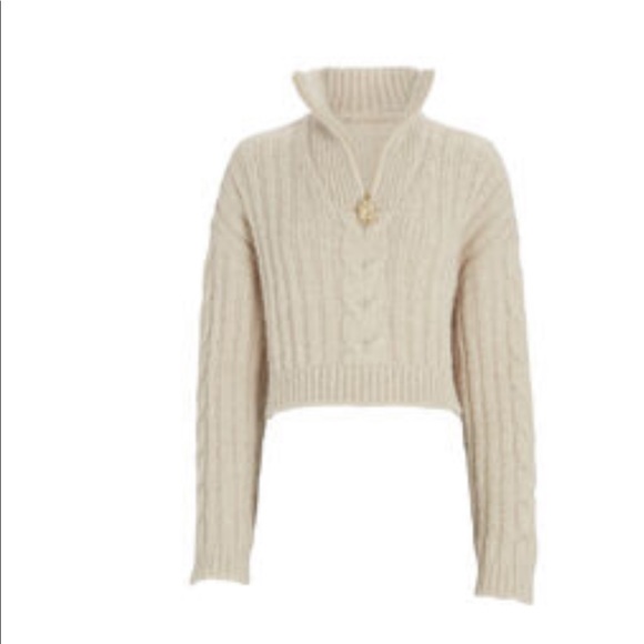 Nanushka | Sweaters | Copy Nanushka Evie Cable Zip Nugget Small | Poshmark